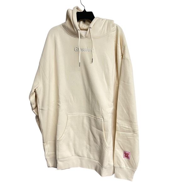 Glossier | Tops | New Glossier Limited Edition Embroidered Cream Hooded ...